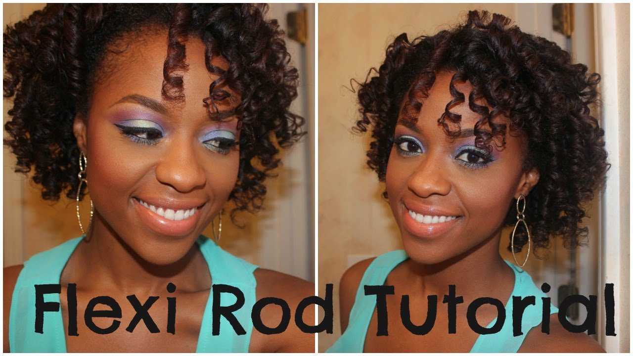 Easy Flexi Rod Tutorial on Natural Hair - YouTube
