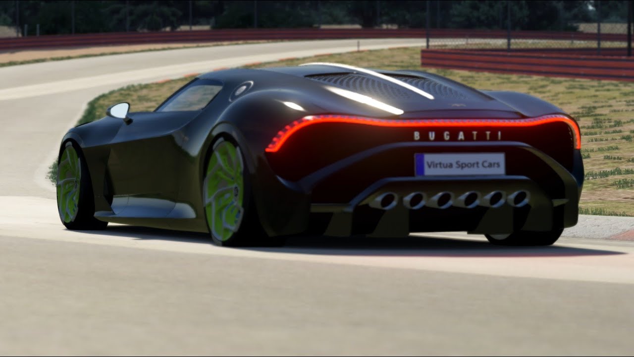 Bugatti La Voiture Noire at at Mid Ohio - YouTube