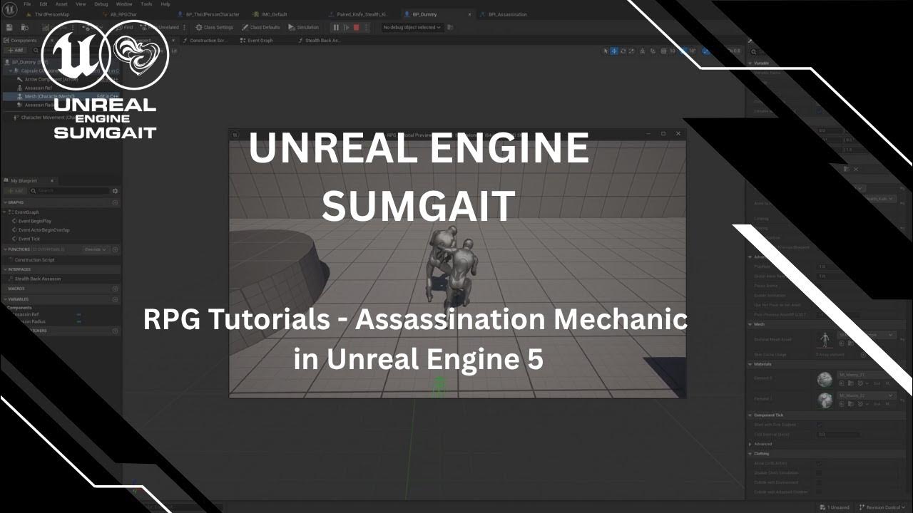 RPG Tutorials - Assassination Mechanic in Unreal Engine 5 - YouTube