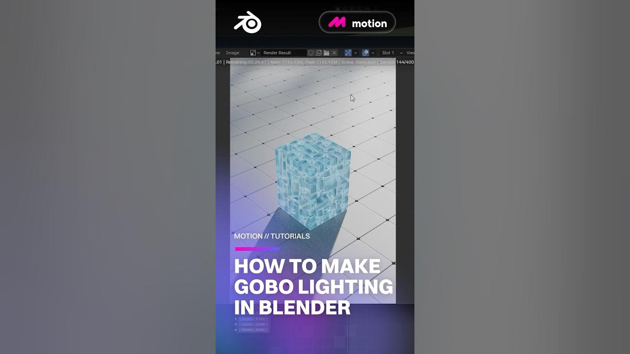 How to Make Gobo Lighting in Blender! #blender #animation #tutorial - YouTube