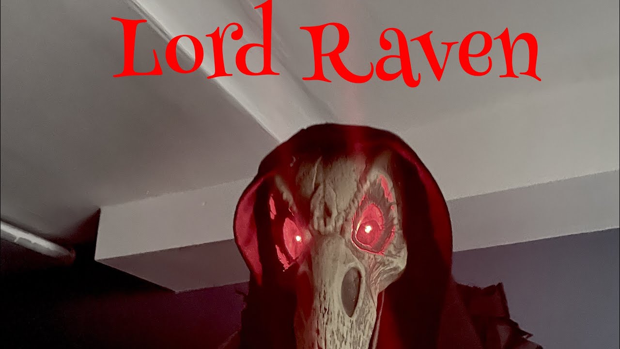 Unboxing and setting up lord raven from spirit Halloween - YouTube