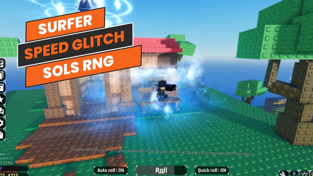 I found a new Sols RNG glitch with surfer (speed glitch) - YouTube