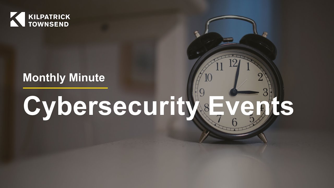 Monthly Minute | Cybersecurity Events - YouTube