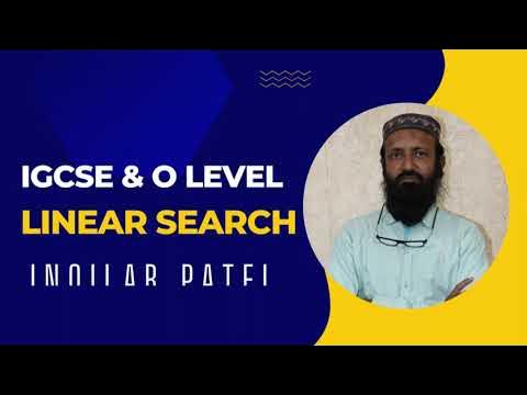 Linear Search for IGCSE, O & A Level Computer Science by Inqilab Patel - YouTube