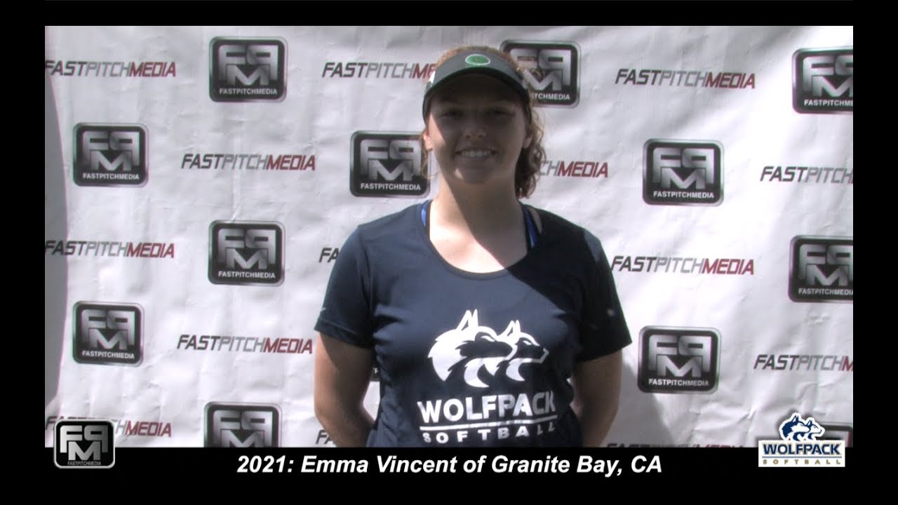 2021 Emma Vincent First Base and Third Base Softball Skills Video ...
