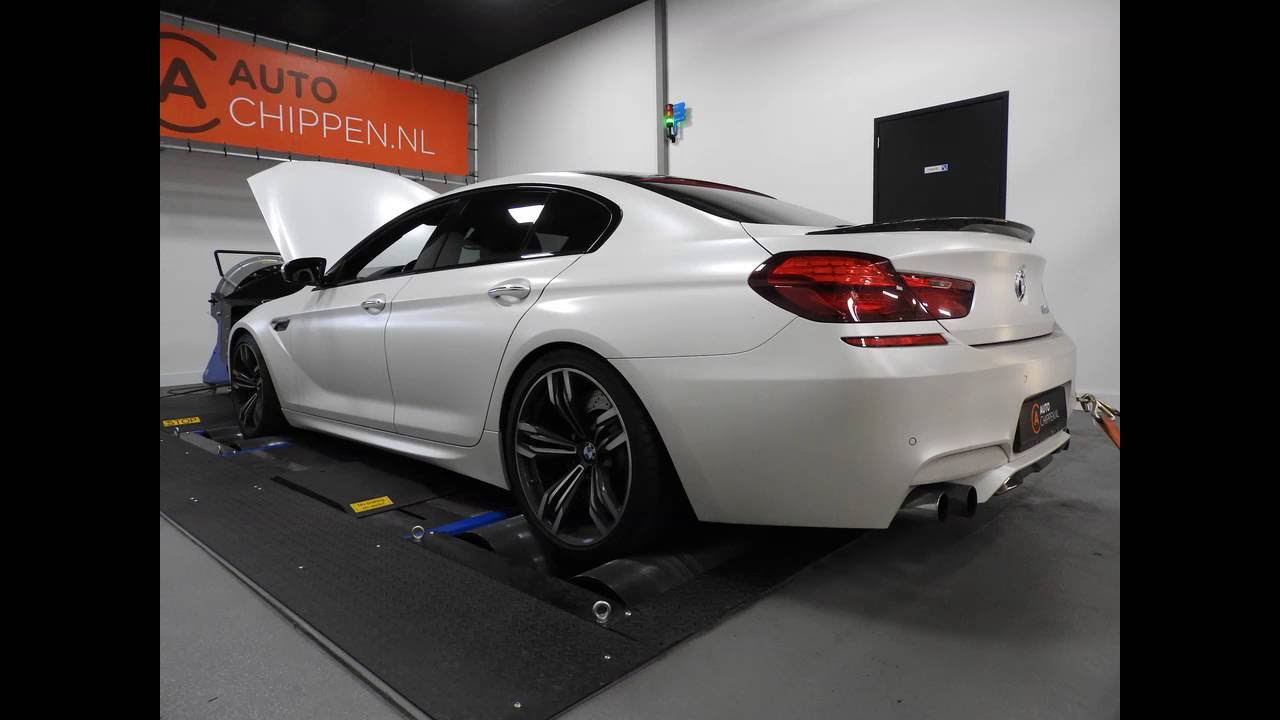 Stage 1 tuning Bmw M6 Gran Coupe V8 4.4 Bi-Turbo on dyno @ auto-chippen ...
