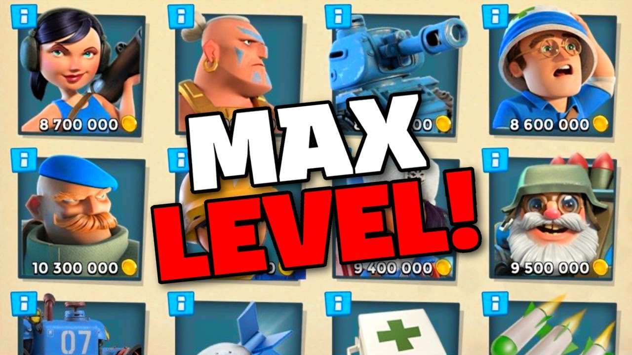 NEW *MAX LEVEL* TROOPS in Boom Beach! - YouTube