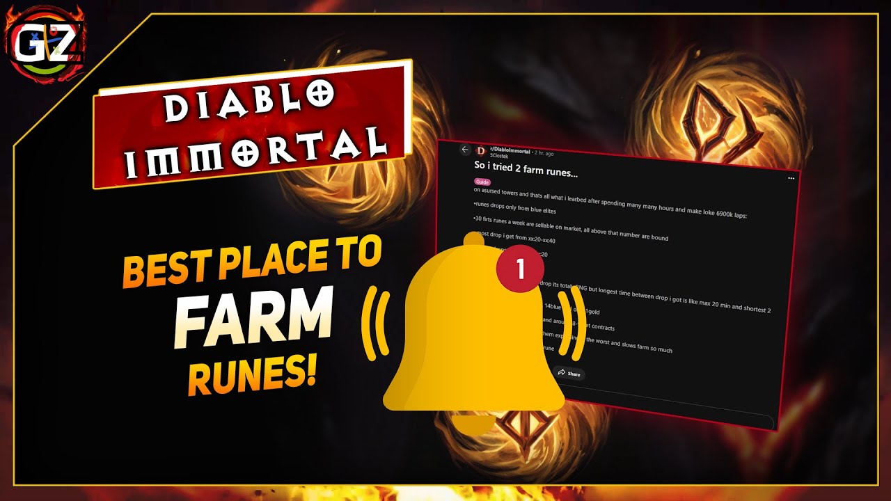 Best Pace to Farm Runes & More | Diablo Immortal - YouTube
