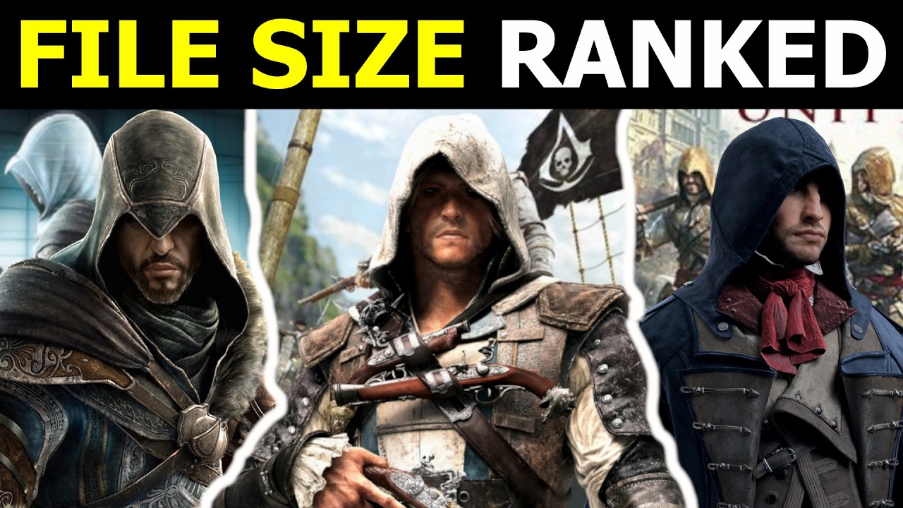 Ranking The File Size of Every Assassin's Creed Games - YouTube