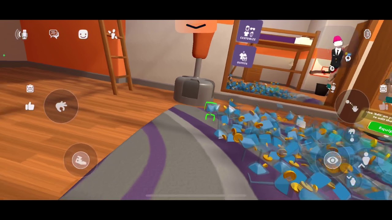 Back flip in rec room - YouTube