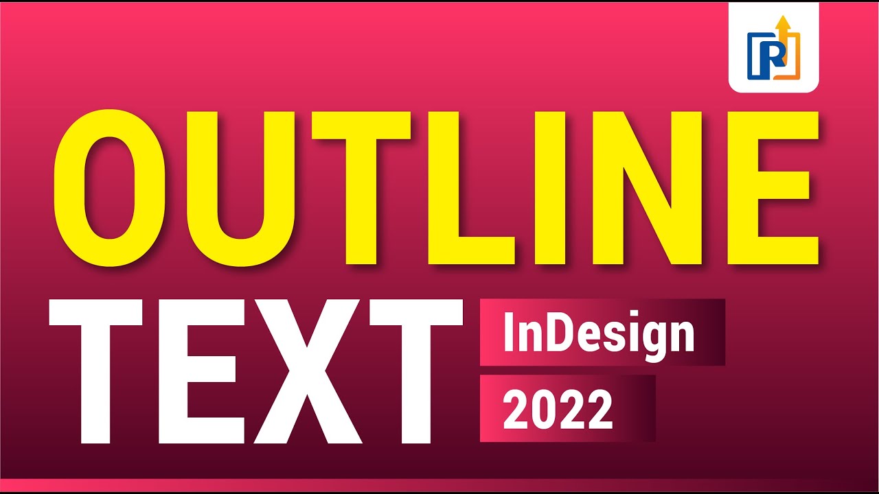 How To Outline Text In InDesign 2022 How To Create Outline Text In Indesign Indesign How To Outline Text In InDesign 2022 How To Create Outline Text In Indesign Indesign