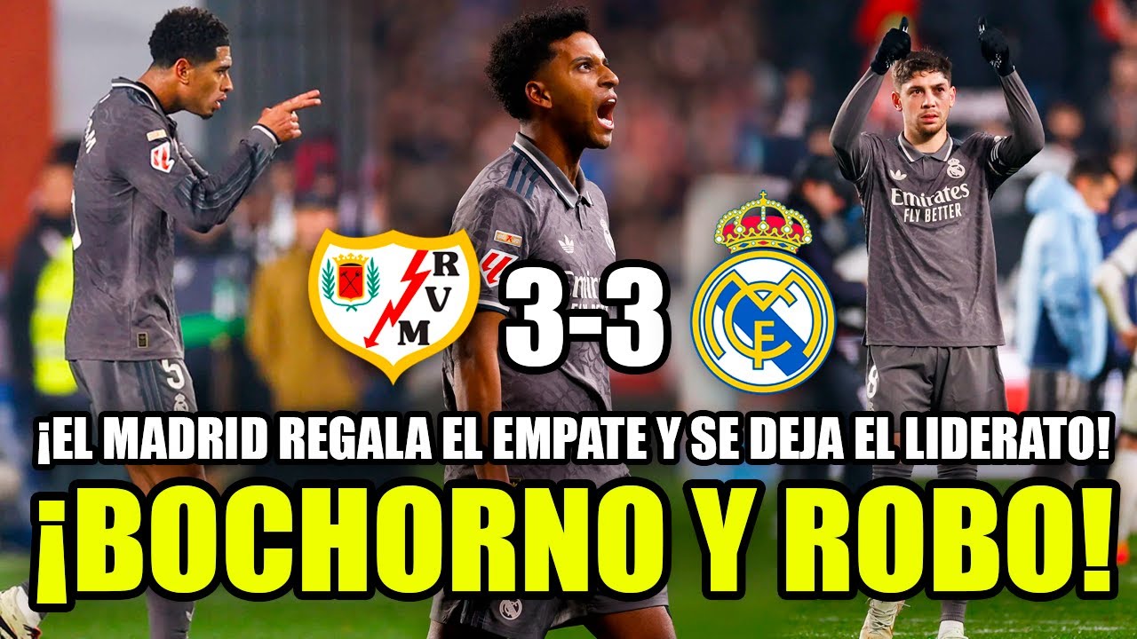 😡 ¡BOCHORNO y ROBO! EL MADRID NO QUIERE LA LIGA y TIRA OTRA OPORTUNIDAD ...
