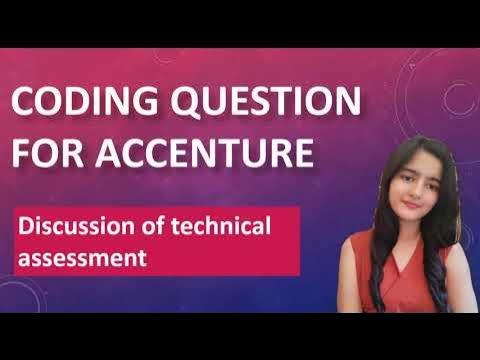 IMPORTANT CODING QUESTION FOR ACCENTURE || MUST WATCH - YouTube