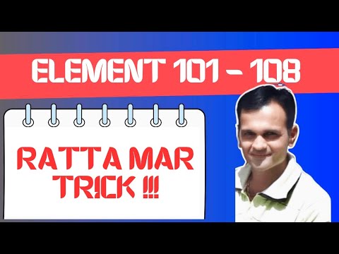 Memory Trick : For Elements 101 to 118 - YouTube