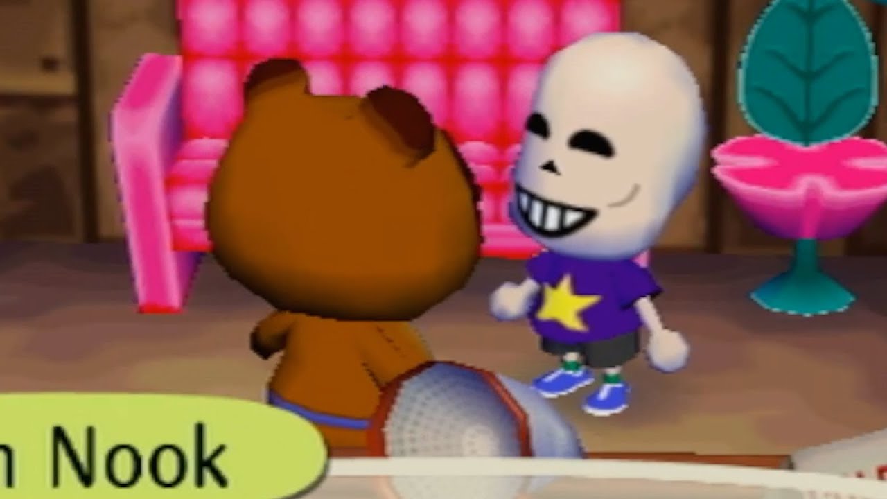 SANS IN ANIMAL CROSSING?!?! - YouTube