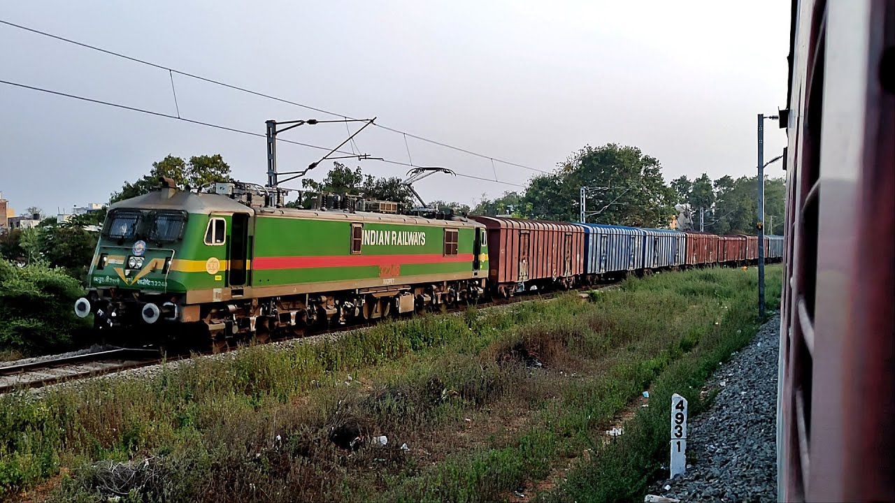 [4K | ULTRA HD] High Rise Pantograph Equipped KZJ WAG9 With BCN Load ...