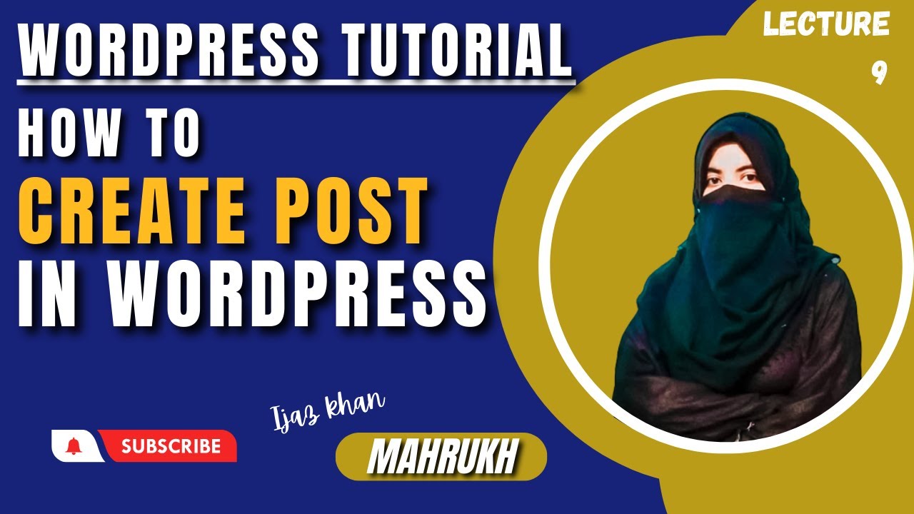 How To Create The Post In Wordpress Wordpress Tutorial Youtube 4440