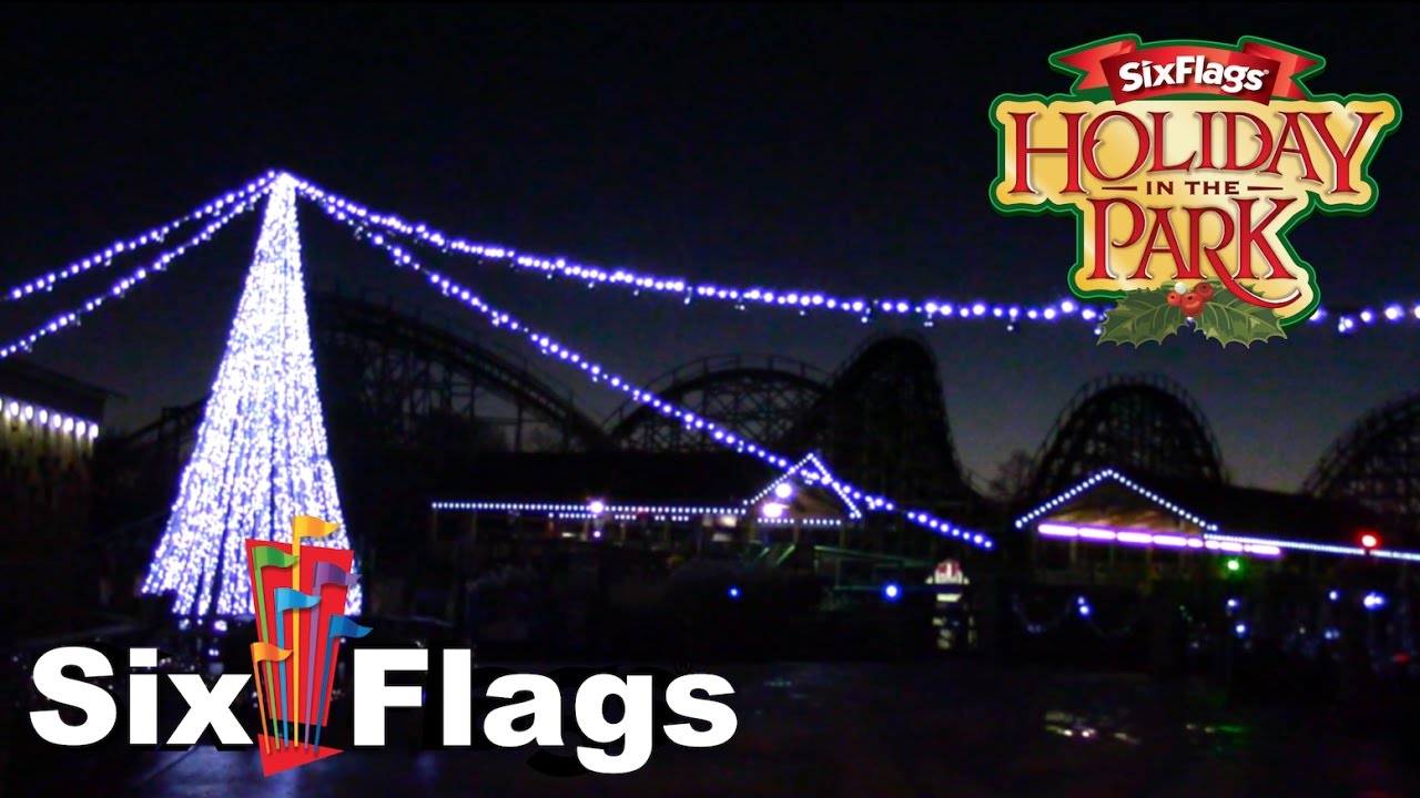 Six Flags America Holiday in the Park December 2016 Footage - YouTube