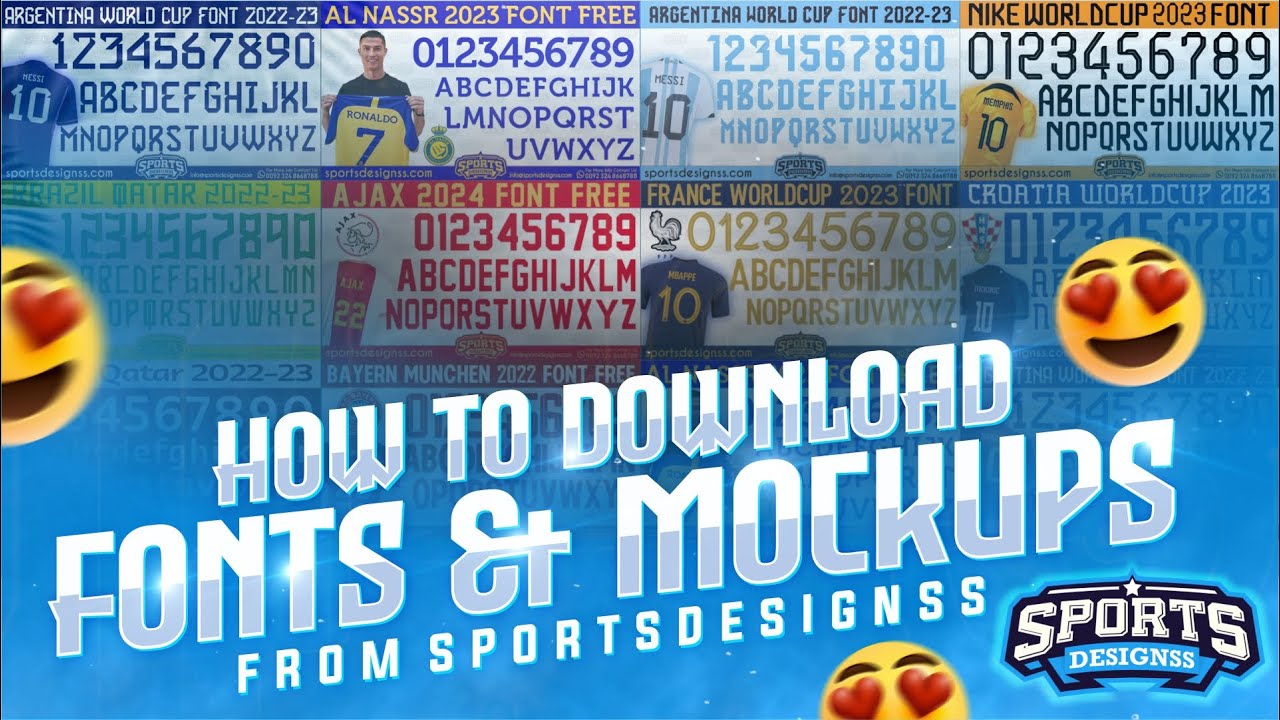 Step-by-Step Guide: Download Free Football Fonts & Mockups From Sports ...