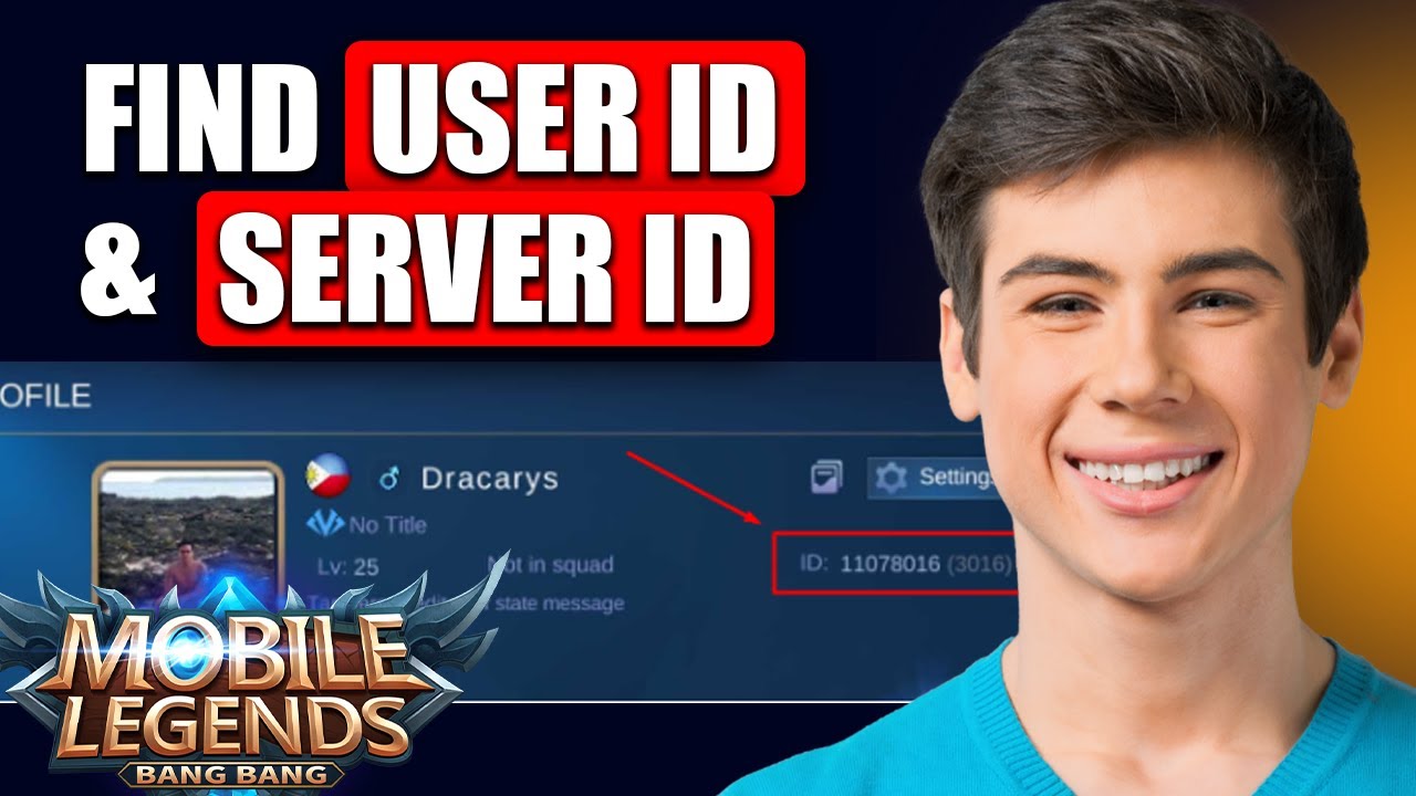 How To Find User ID And Server ID In Mobile Legends - YouTube