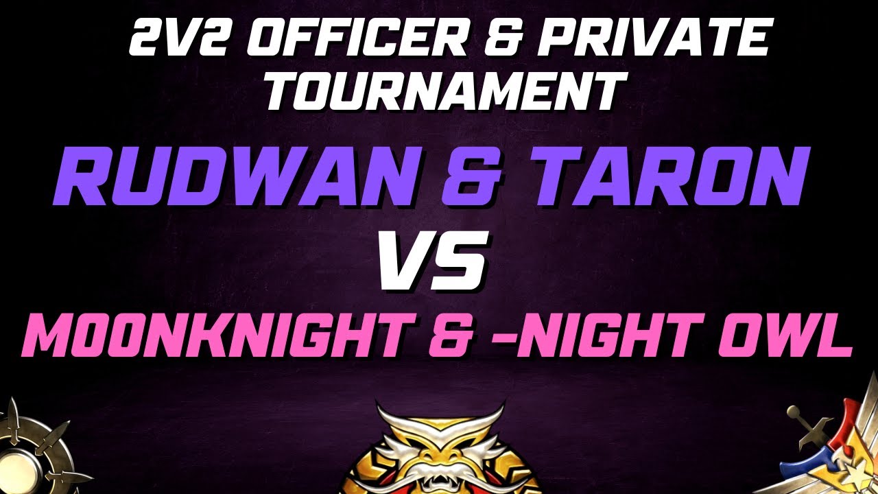 🔴LIVE | 2v2 Officer & Private Tournament | Alpha Strike vs Night Knight | QF | Cast |C&C Zero ...