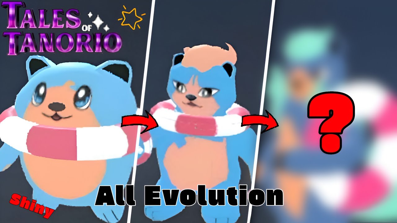 All Shiny Bubear Evolution 【Tales Of Tanorio】 - YouTube