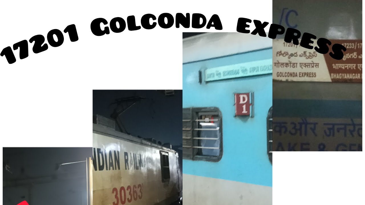 Golconda express full journey... 17201 guntur to secunderabad ...