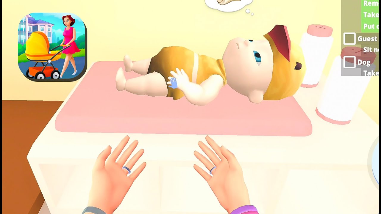 Mother Life & Baby Simulator - Change the Diaper - Part 23 - YouTube