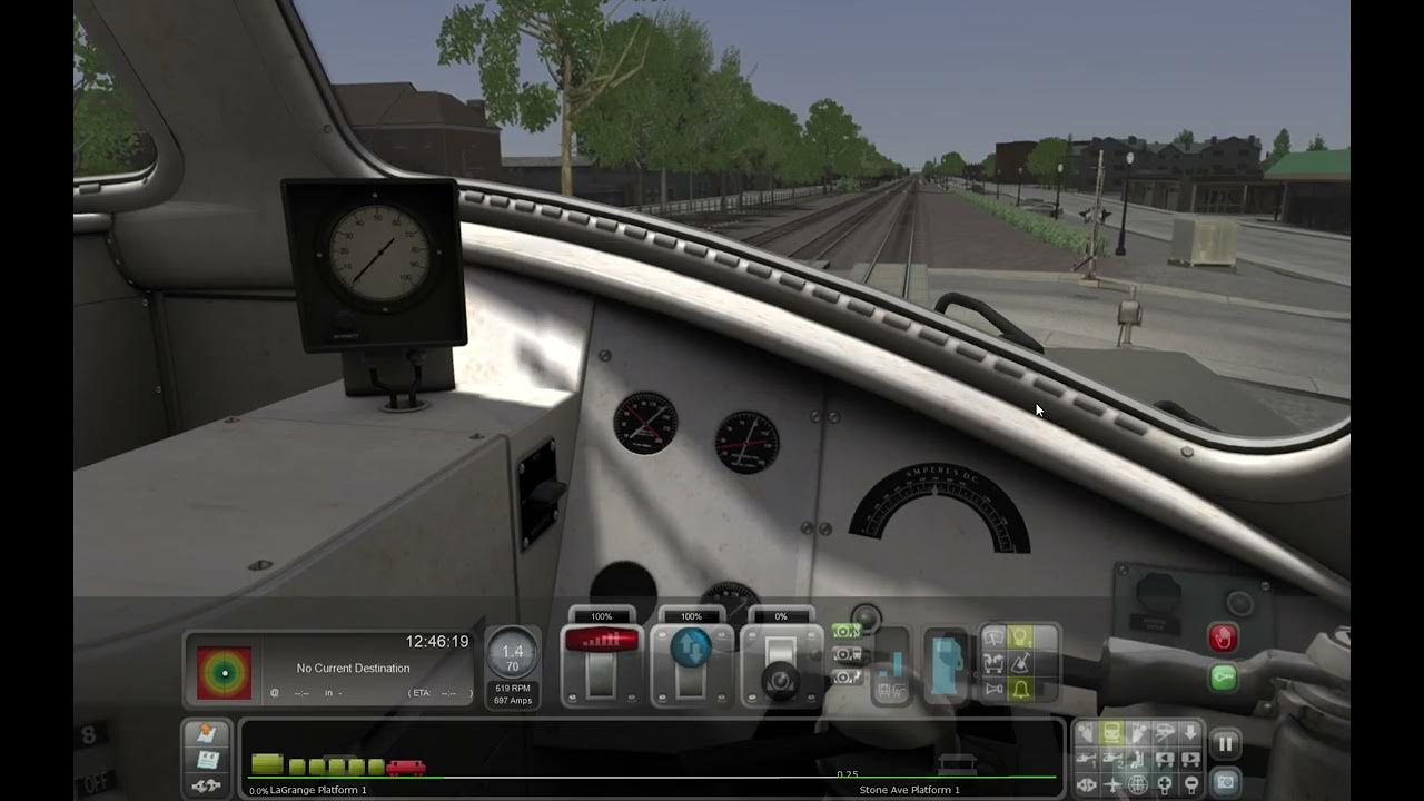 Train Simulator straight to eight on bn 9904 - YouTube