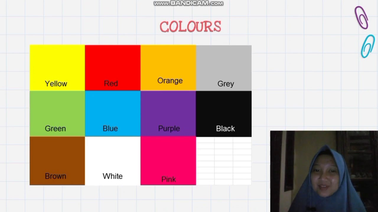 Conversation : Asking Color - Kelas 1 - YouTube