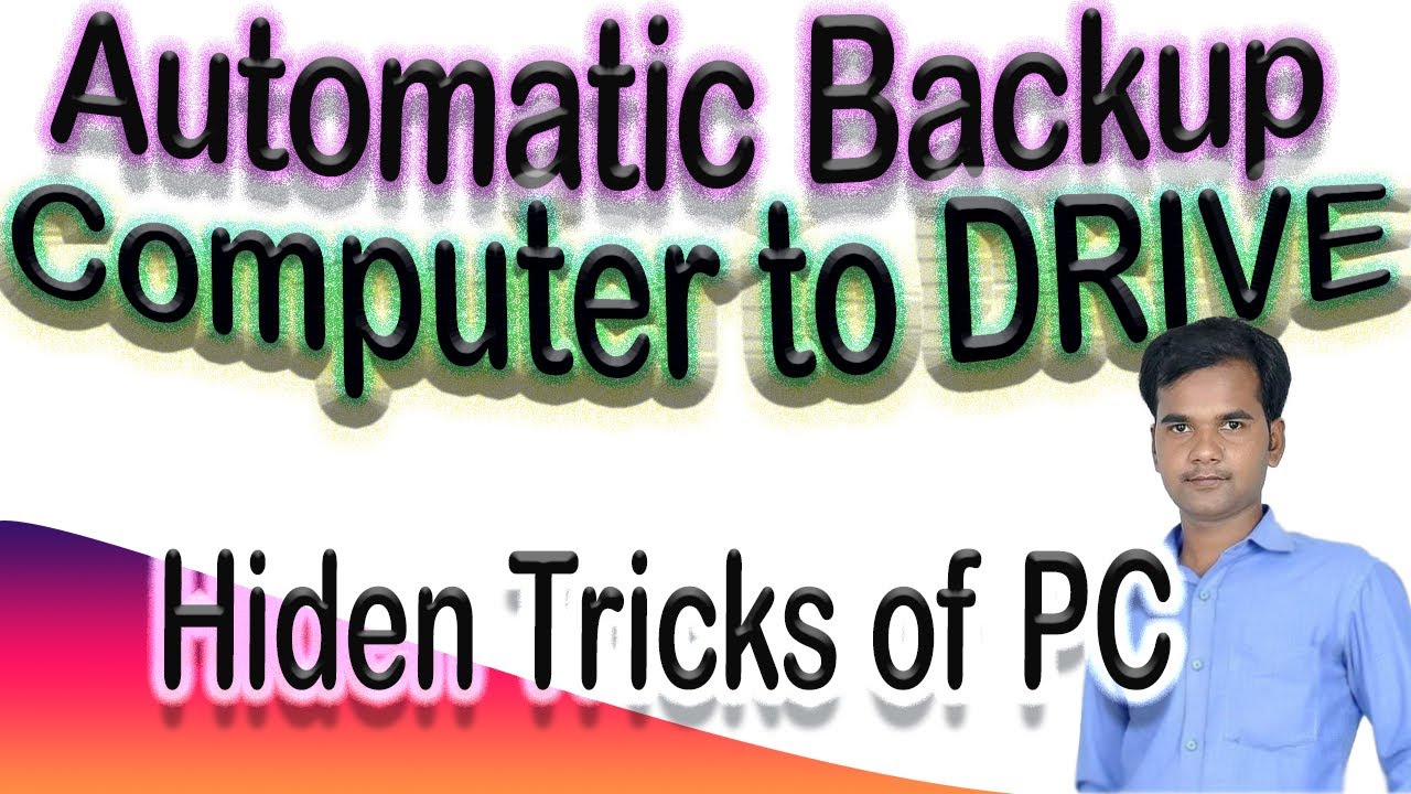 How to take auto backup in computer without any software - YouTube