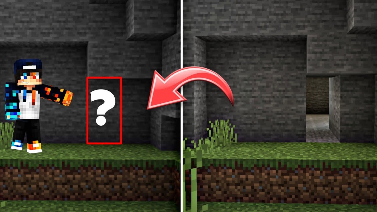 Made A Mountain Secret House in Minecraft | Secret Base In Minecraft ...