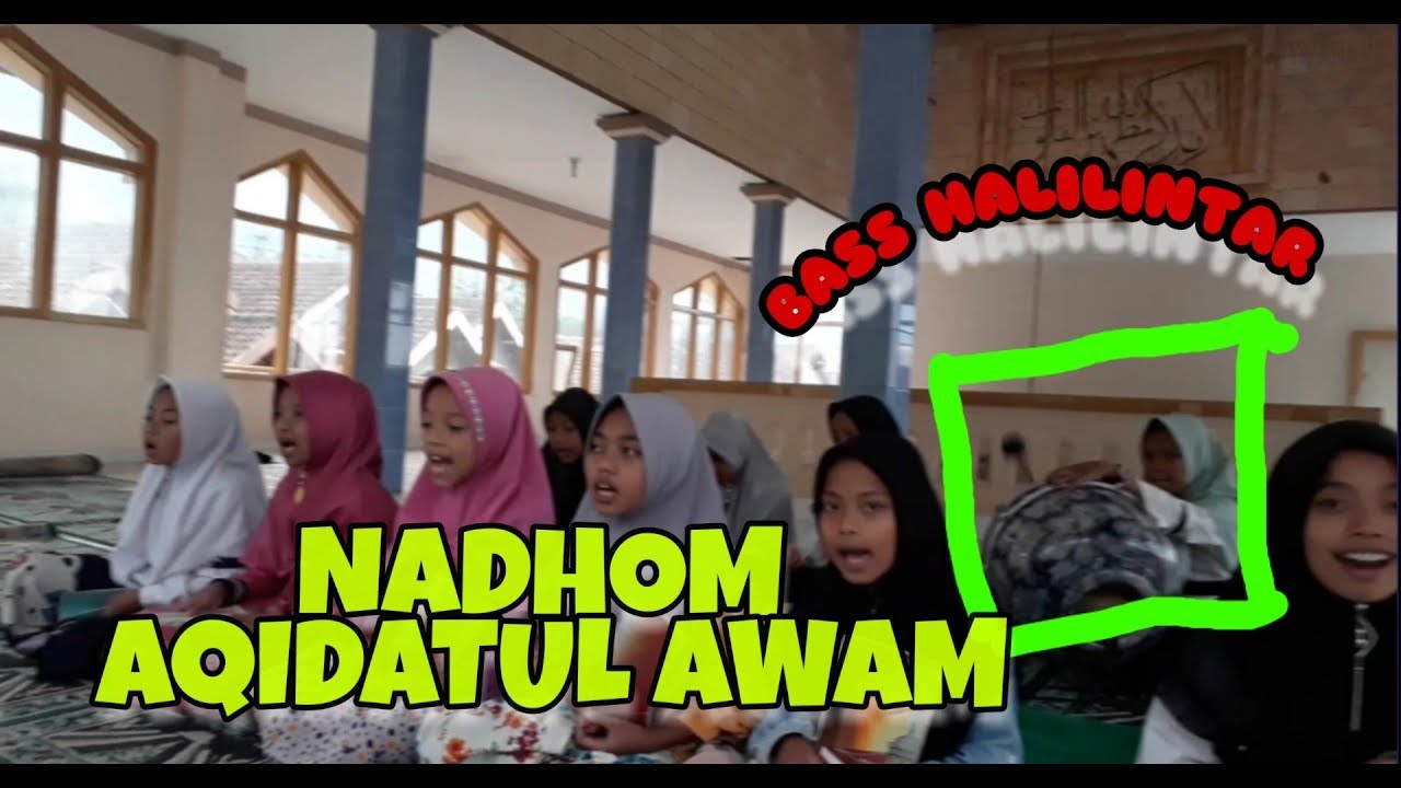 BASS HALILINTAR - NADHOM AQIDATUL AWAM - YouTube
