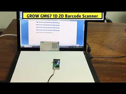 GM67 1D 2D USB UART Barcode Scanner Qr Code Scanner Module Reader - YouTube
