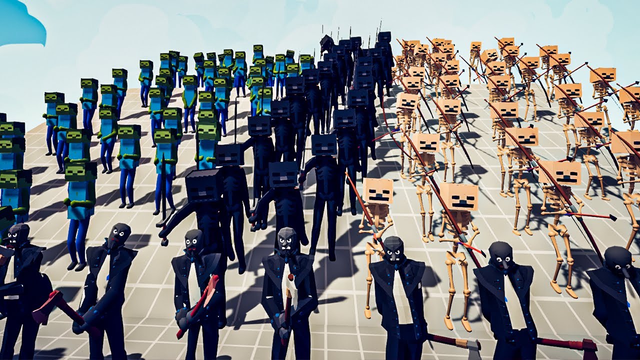 MINECRAFT UNITS VS TABS UNITS (TEST FIGHT) - TOTALLY ACCURATE BATTLE ...
