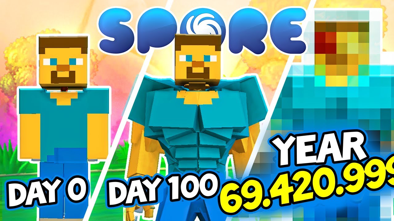 SURVIVING MILLIONS of YEARS as Steve in SPORE! - YouTube