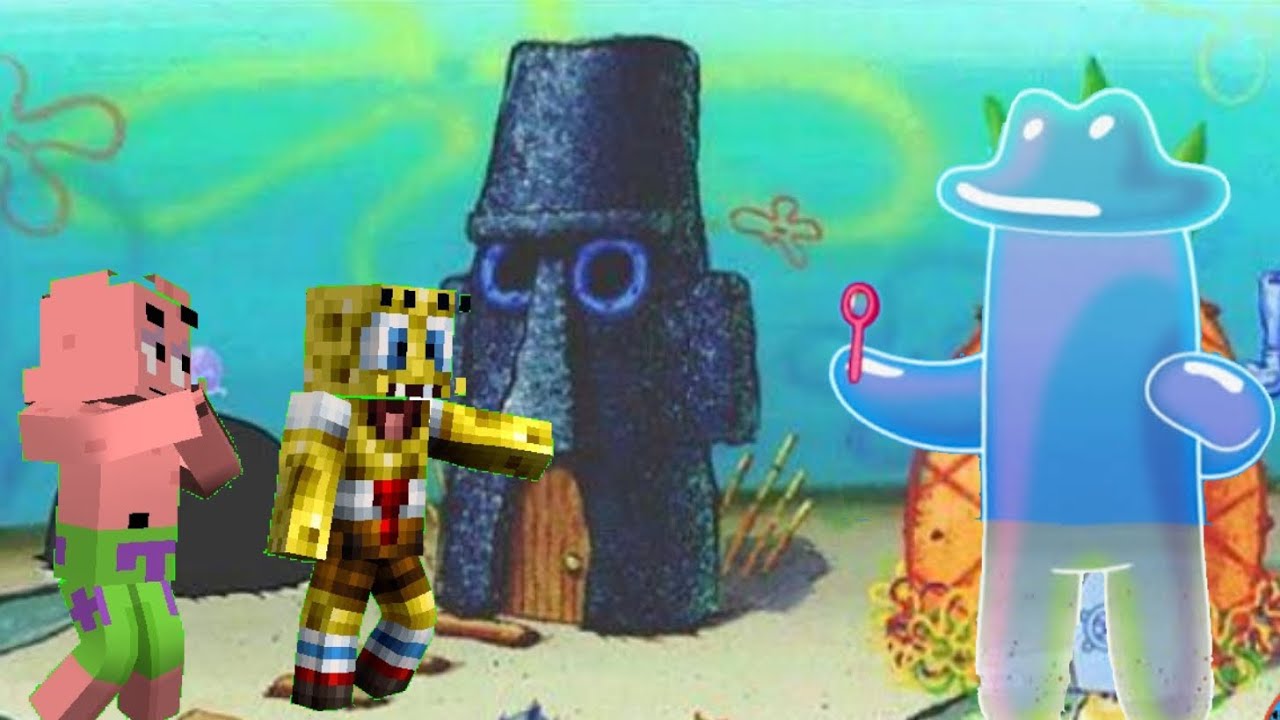 Minecraft Bob esponja ( o homem bolha ) - YouTube