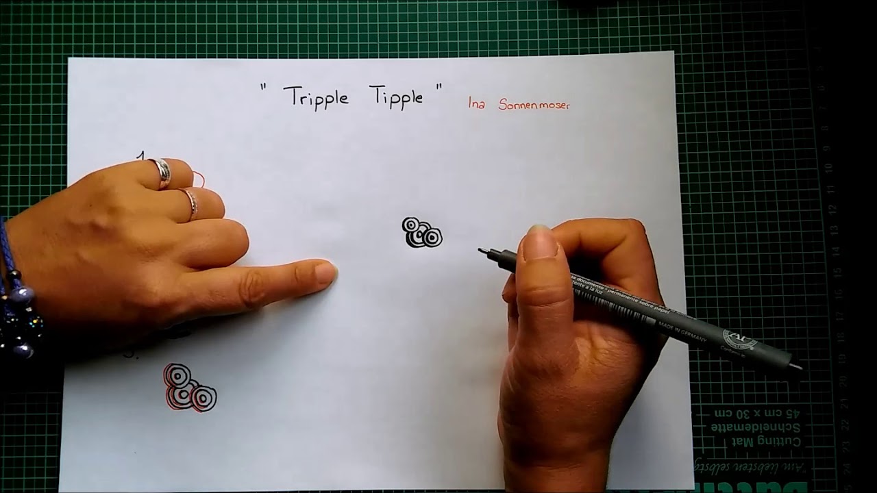 Daily Tangle - Tripple Tipple - YouTube