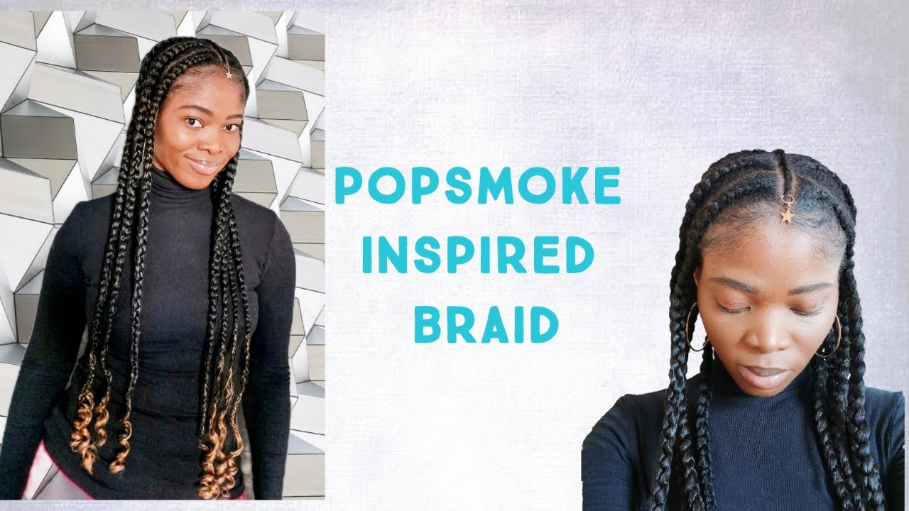 Jumbo Cornrow Braid (Popsmoke inspired) - YouTube