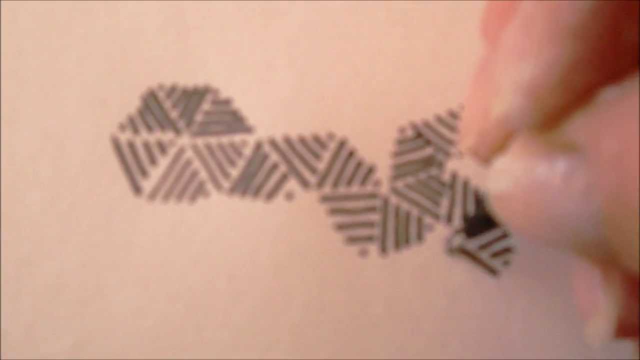 How to draw tanglepattern Swarm - YouTube