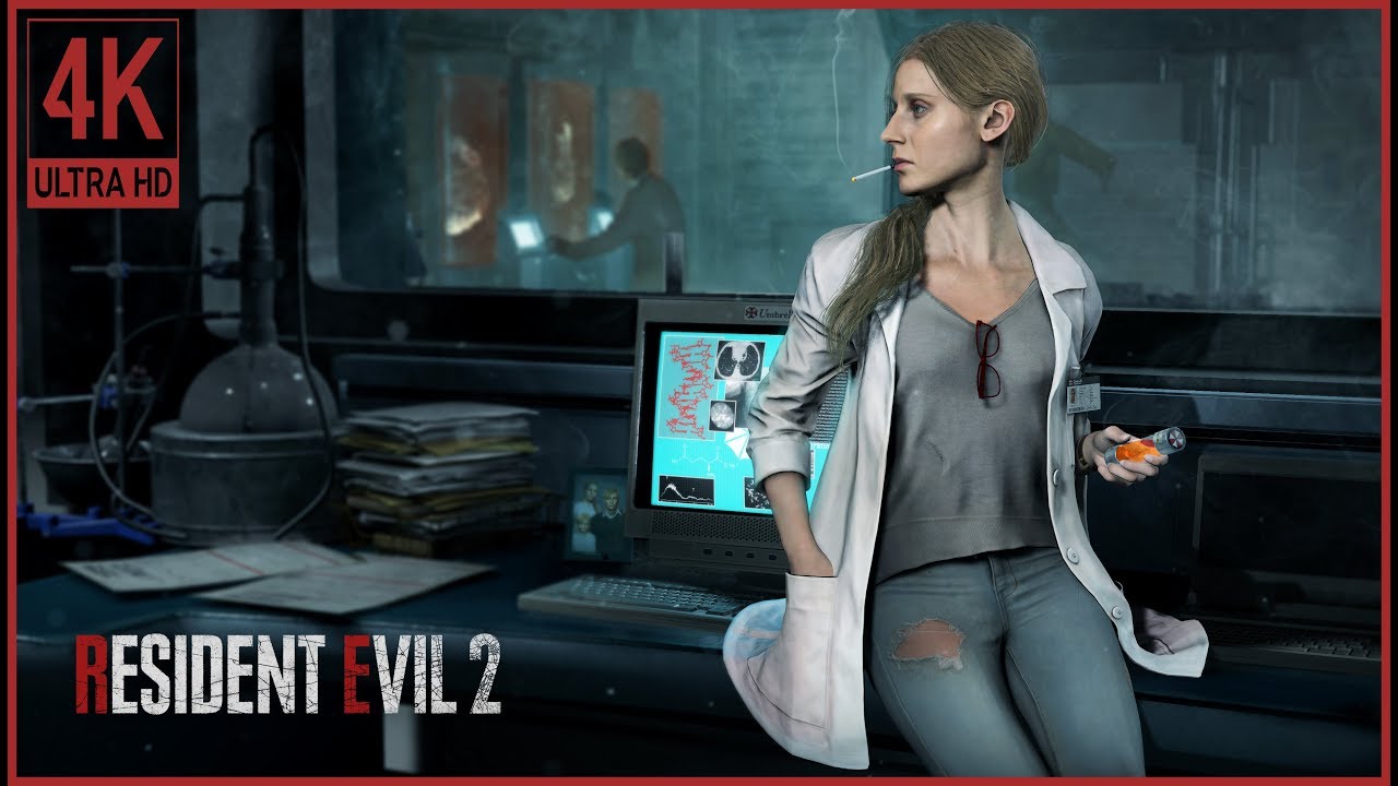All Annette Birkin Cutscenes in Resident Evil 2 Remake (4K 60fps) - YouTube