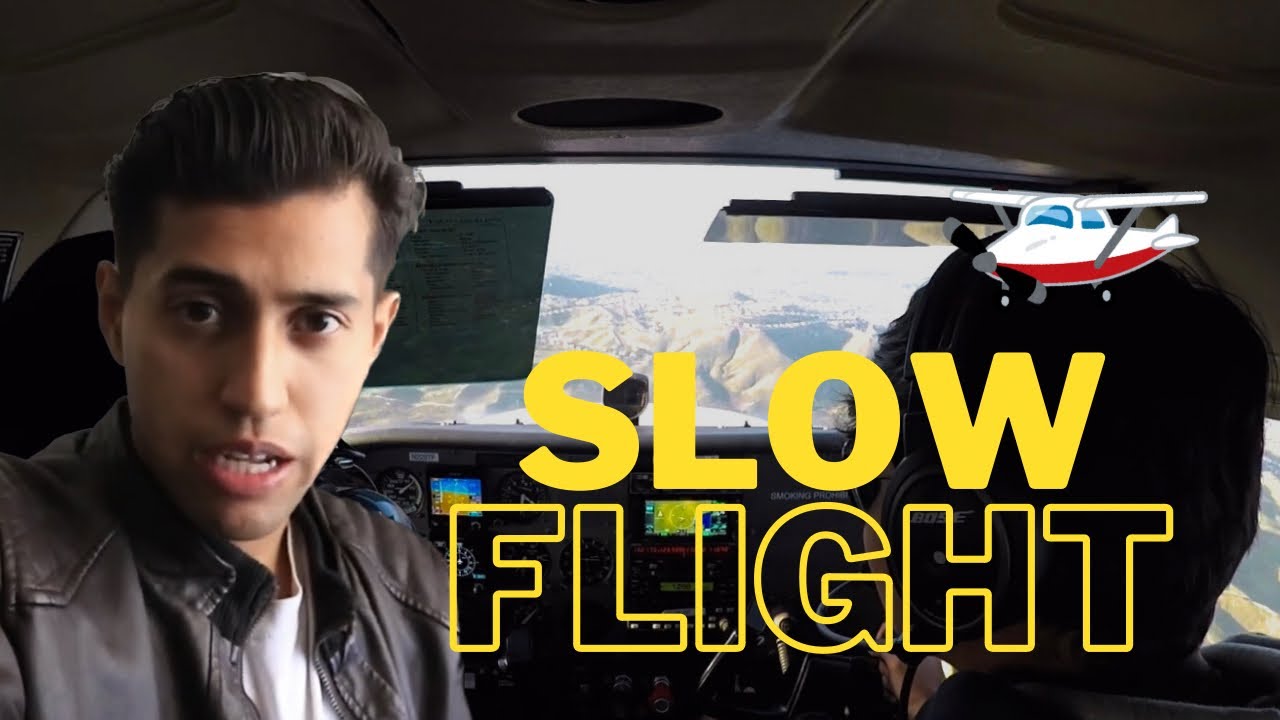 HOW TO : Slow Flight & Power Off Idle on a Cessna 172 | MY FIRST TIME ...