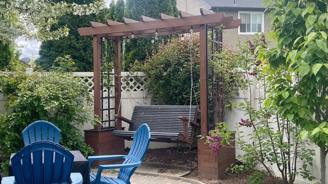 How to Build an Arbor with a Porch Swing - Part 1: The Arbor - YouTube