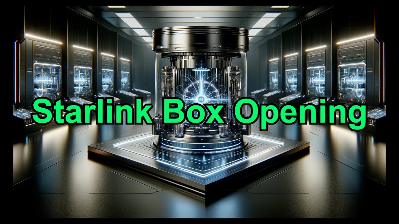 Starlink box opening - YouTube