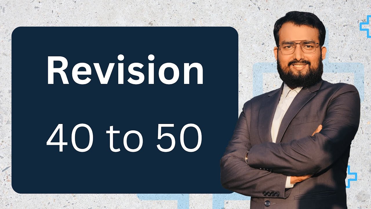 Revision Lesson 40 to 50 - YouTube