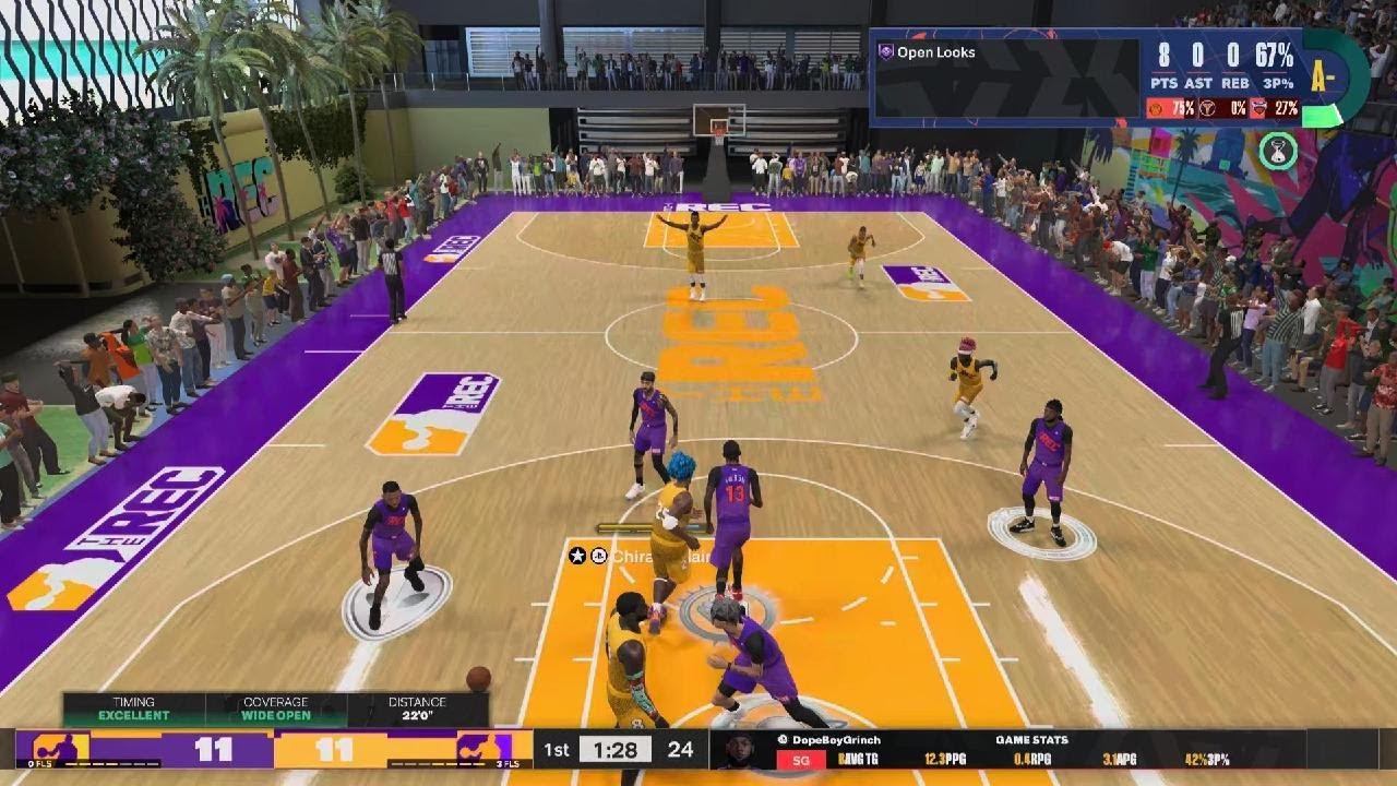 NBA 2K24 BEST 2 MAN IN REC TAKES OUT PURPLE SWEATS💯💯💯 - YouTube