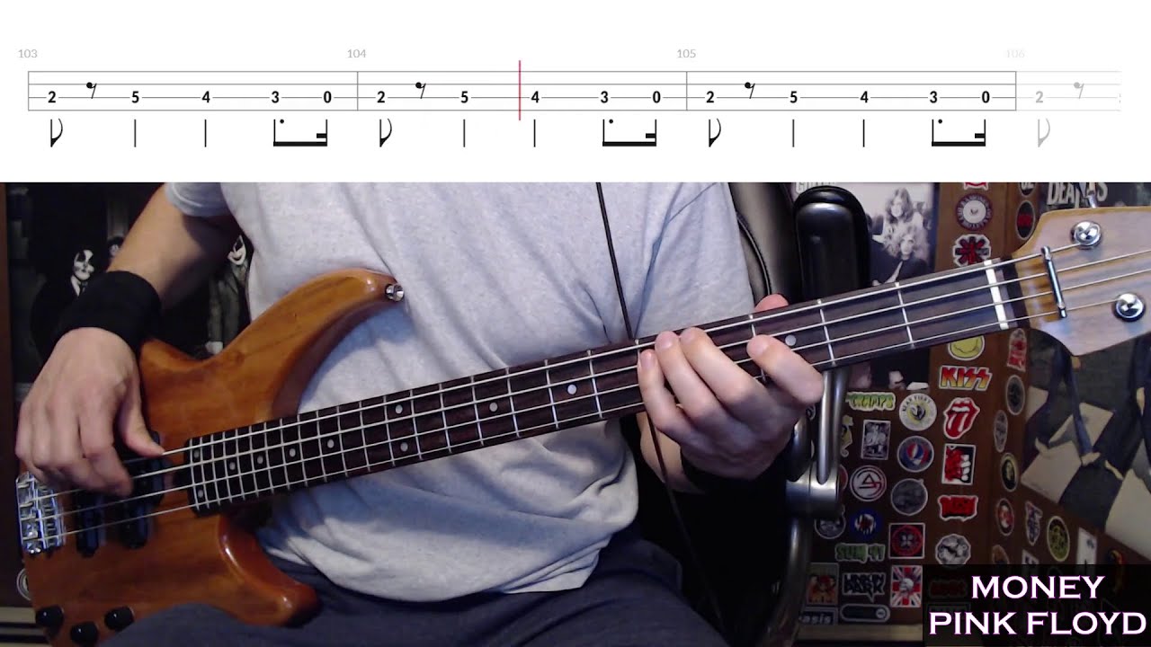 Money by Pink Floyd - Bass Cover with Tabs Play-Along - YouTube