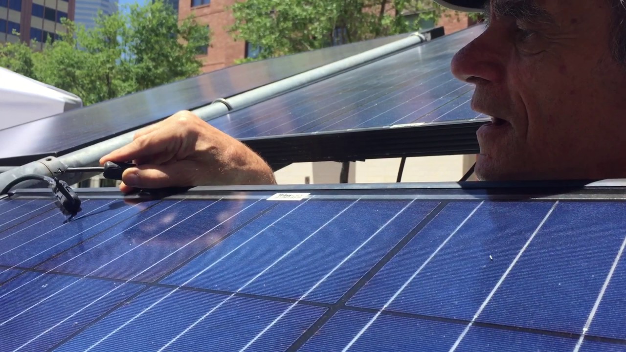 Solar panel short circuit - YouTube