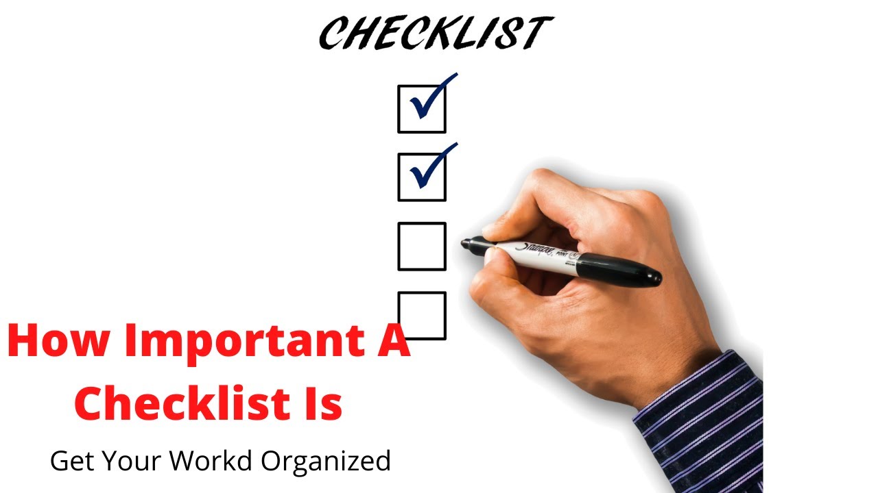 How Important Checklist is - YouTube