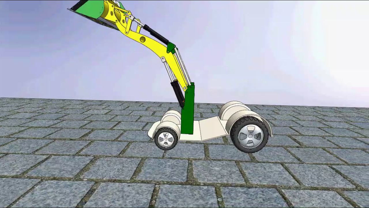 event based motion study and animation of tractor front loader ...